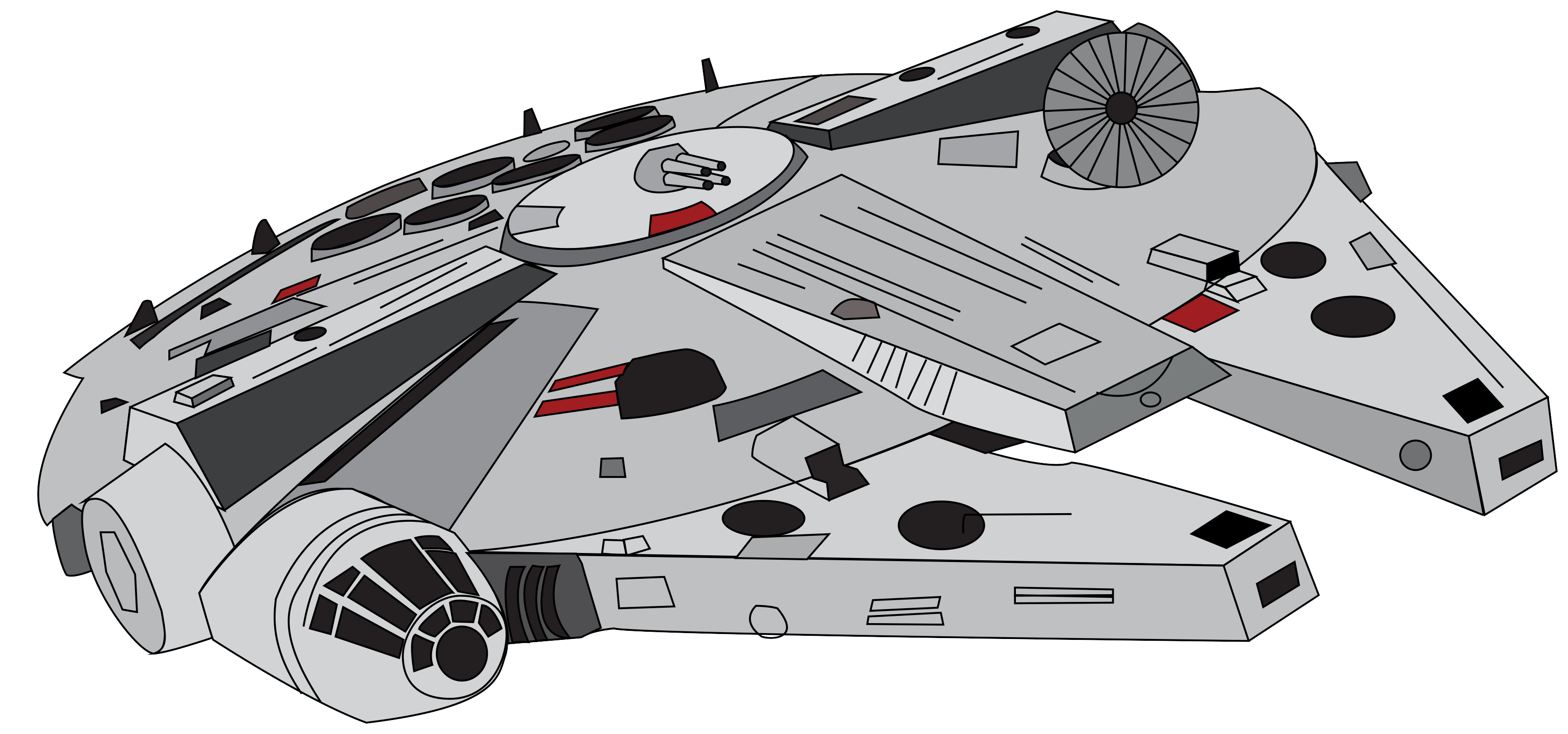 Millennium Falcon by EJFireLightningArts on DeviantArt