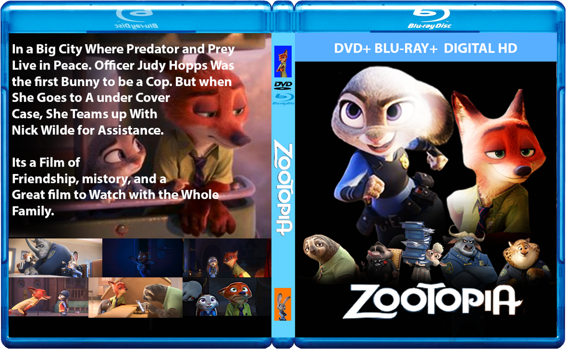 Zootopia Custom Blu-ray, DVD and Digital HD cover by ...