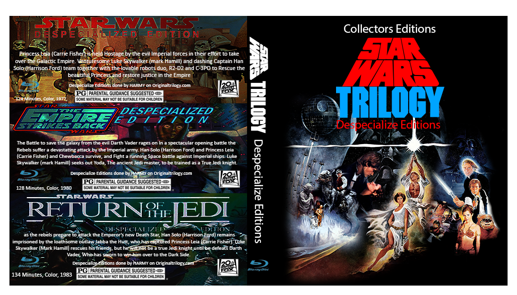 Star Wars trilogy DSE Collection Blu-Ray Version by EJFireLightningArts ...