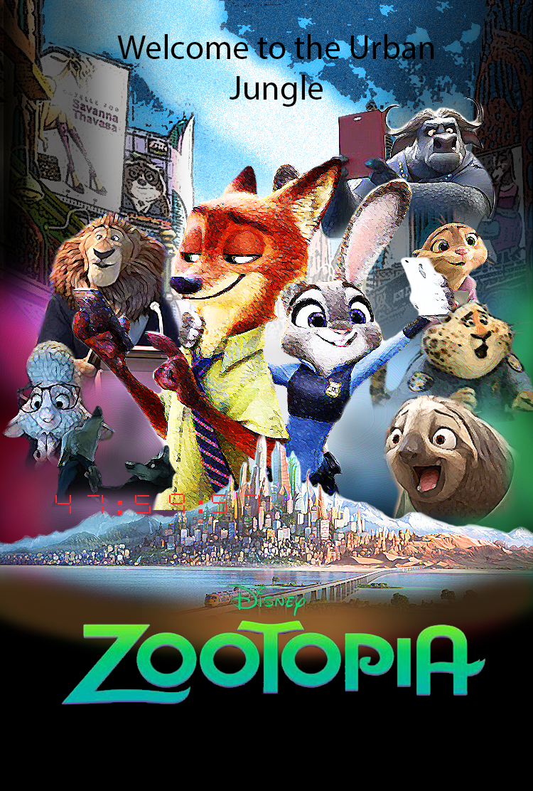 Zootopia Fan Poster (Escape from New York style) by EJFireLightningArts ...
