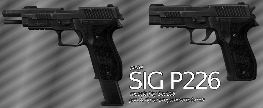SIG P226 (Rigged) by ProgammerNetwork on DeviantArt