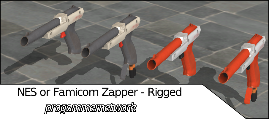 NES/Famicom Zapper - Rigged by ProgammerNetwork on DeviantArt