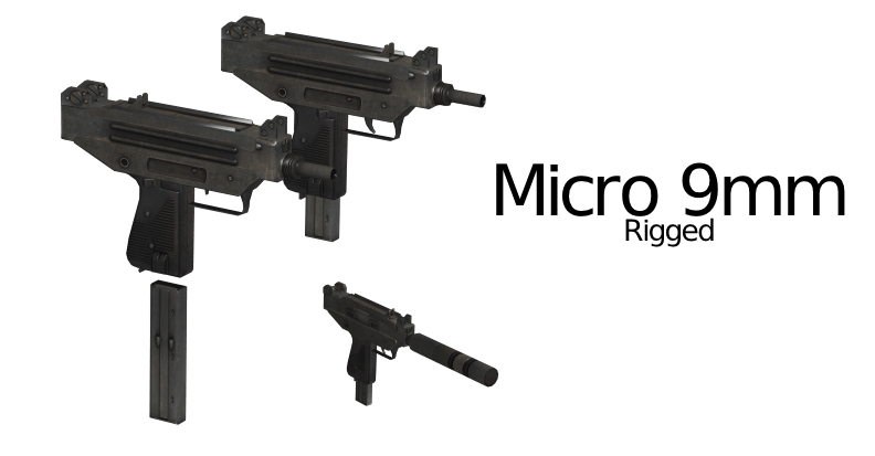 Micro 9mm - Rigged by ProgammerNetwork on DeviantArt