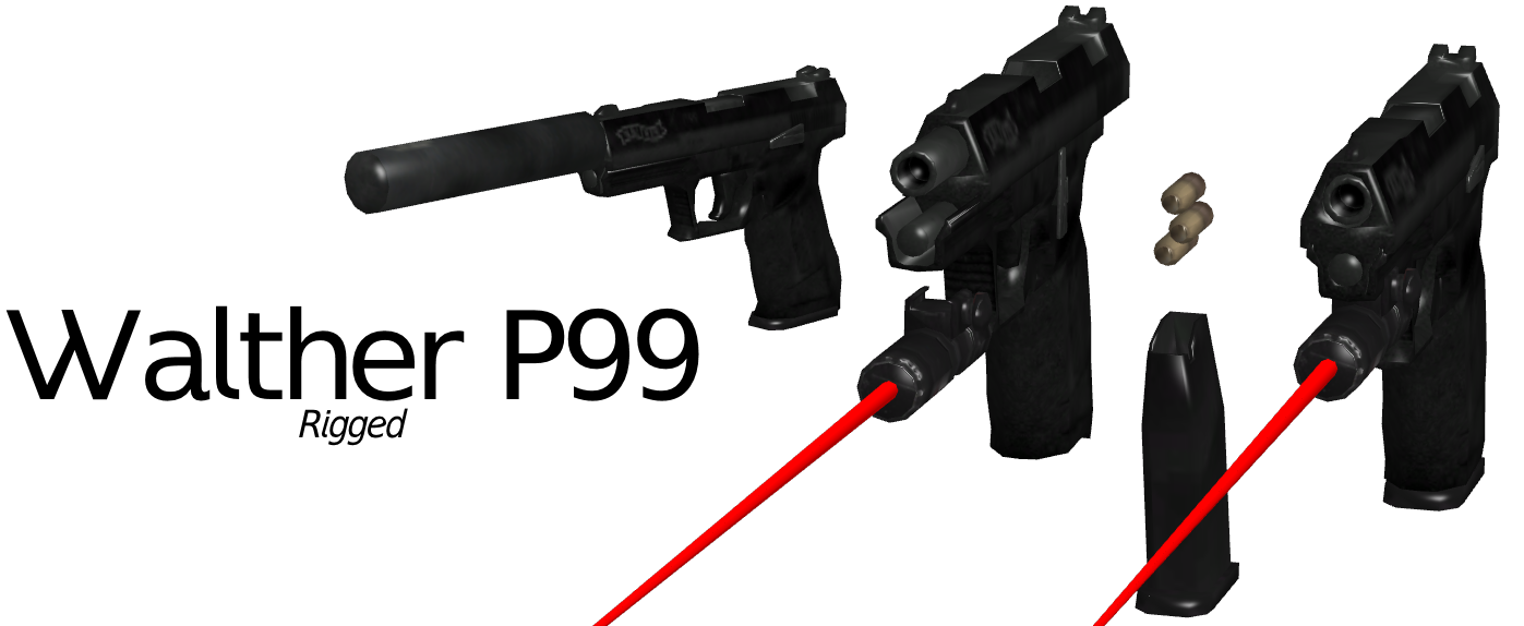 Walther P99 - Rigged by ProgammerNetwork on DeviantArt