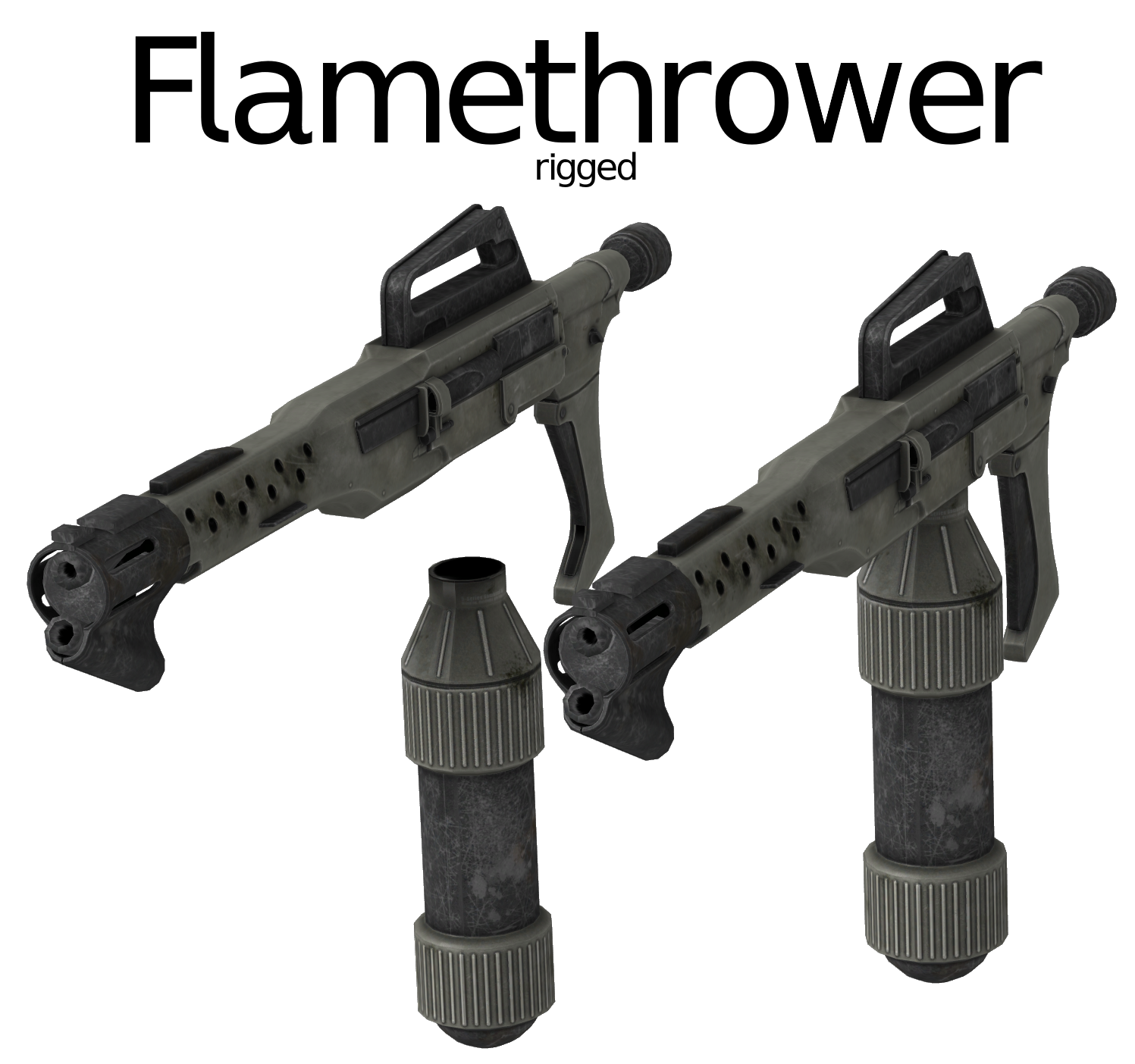 Flamethrower - Rigged by ProgammerNetwork on DeviantArt