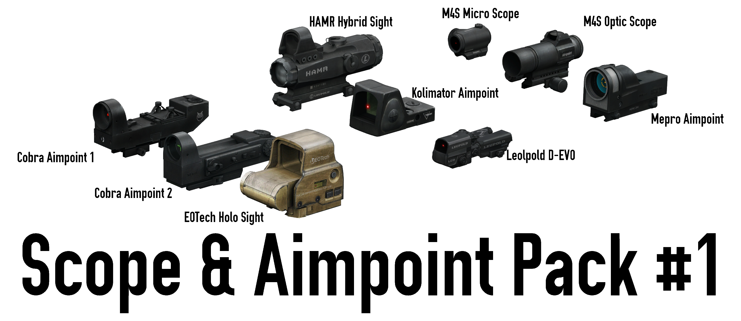 Scope and Aimpoint Pack #1 by ProgammerNetwork on DeviantArt