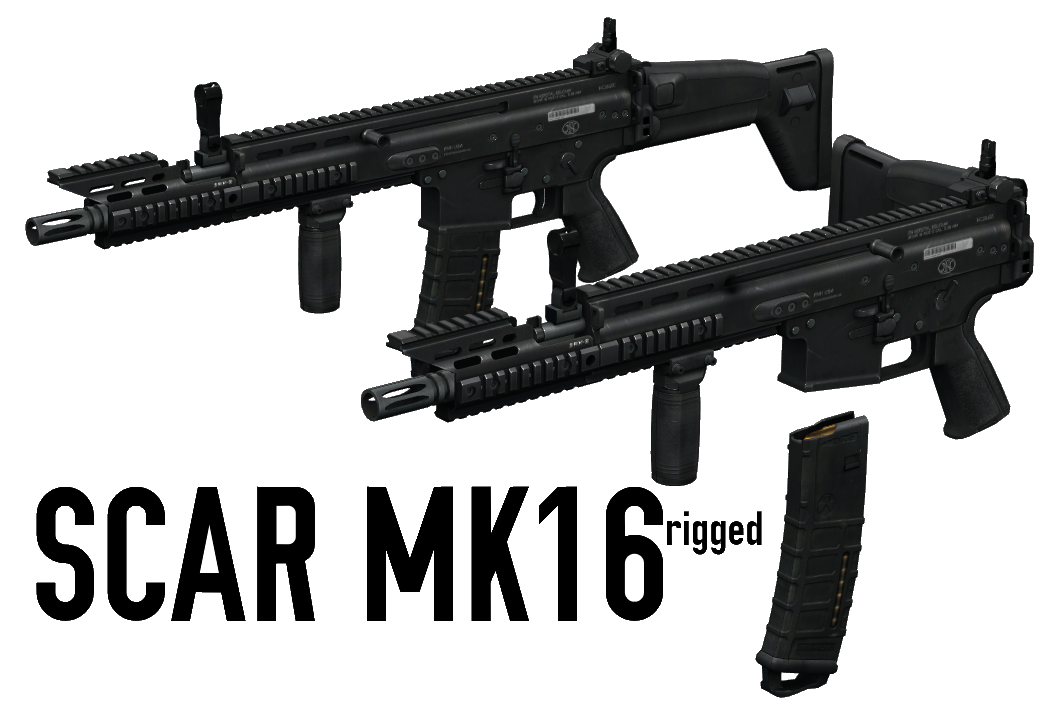 SCAR MK16 - Rigged by ProgammerNetwork on DeviantArt
