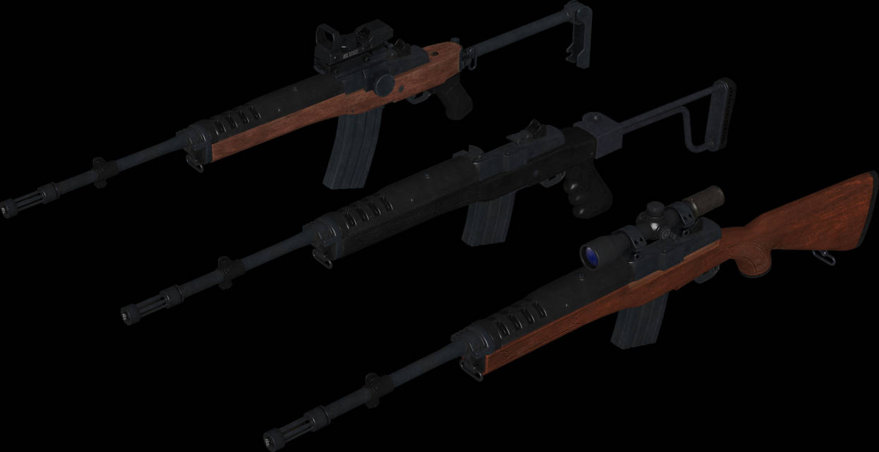 Ruger Mini-14 - Rigged by ProgammerNetwork on DeviantArt