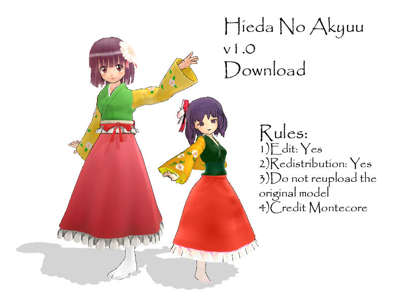 Hieda no Akyuu v1.0 Download by Vanmak3D on DeviantArt
