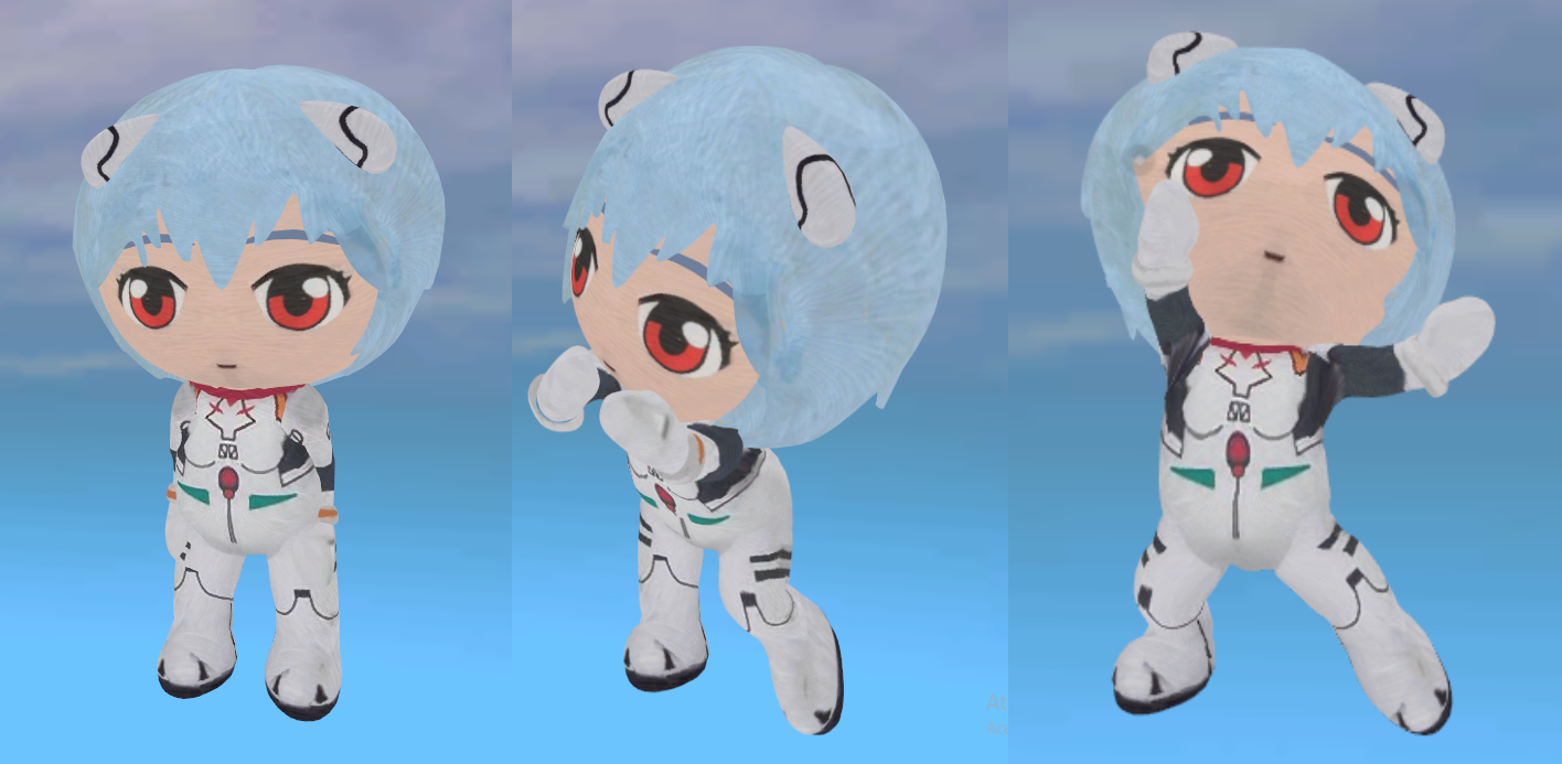 Ayanami Rei Plush humanoid rig - FBX Download by Ohmygodson on DeviantArt