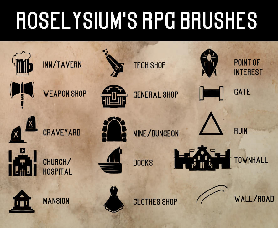 Roselyisum's City Map RPG Brushes by Roselysium on DeviantArt