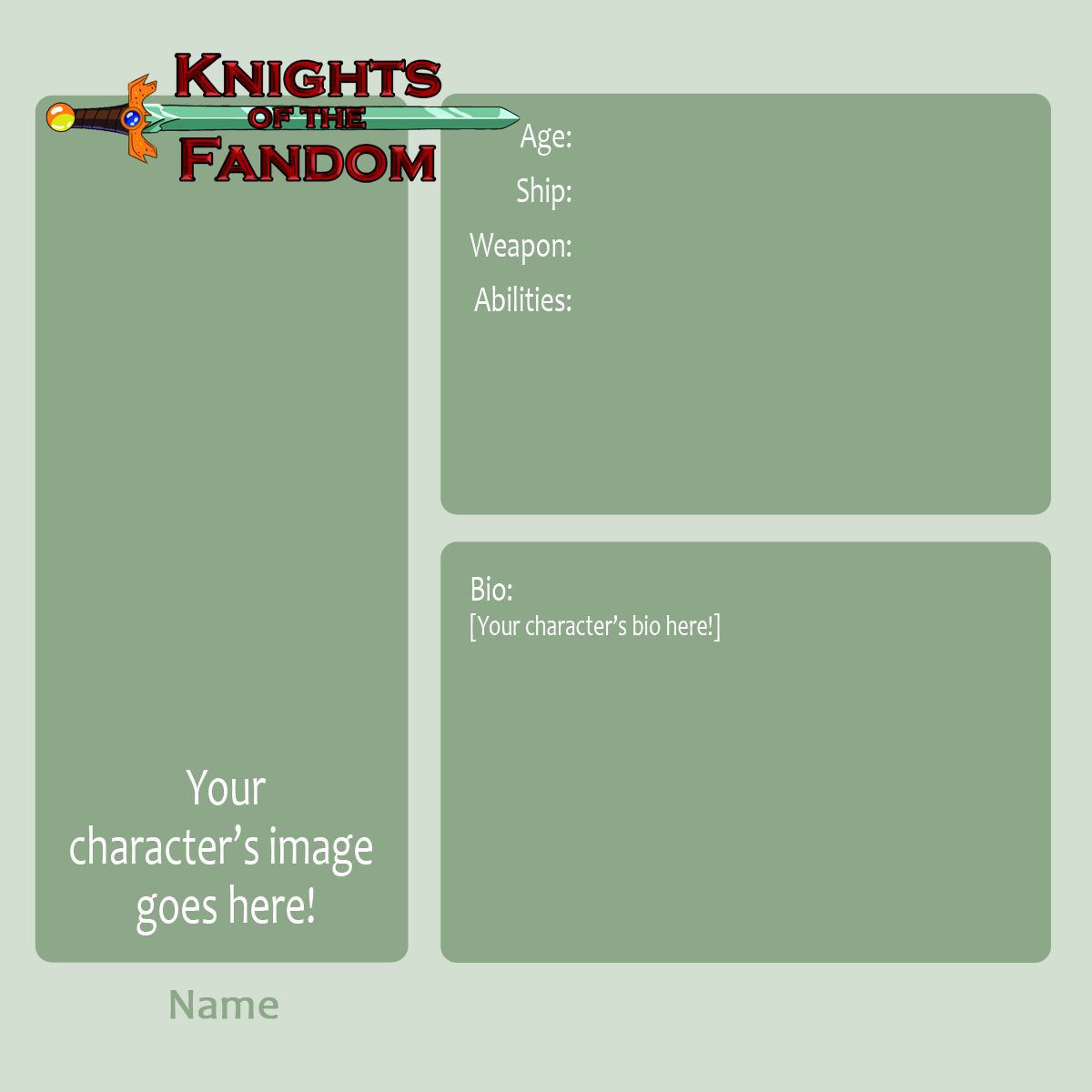 KotF Character Sheet PSD version by dettsu on DeviantArt