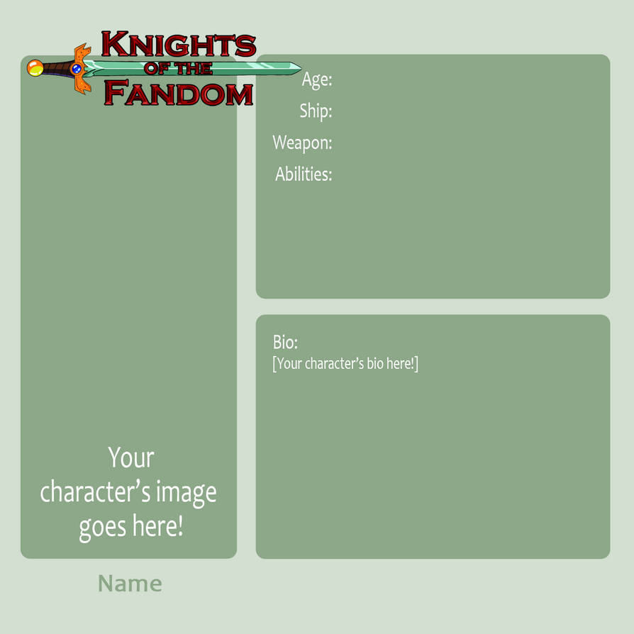 KotF Character Sheet PSD version by dettsu on DeviantArt