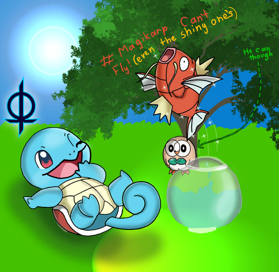 # Magikarp Don't Fly (even the shiny ones) by Olucoru on DeviantArt