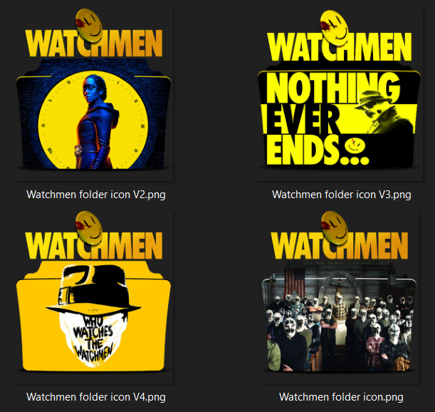 Watchmen folder icons pack by sithshit on DeviantArt