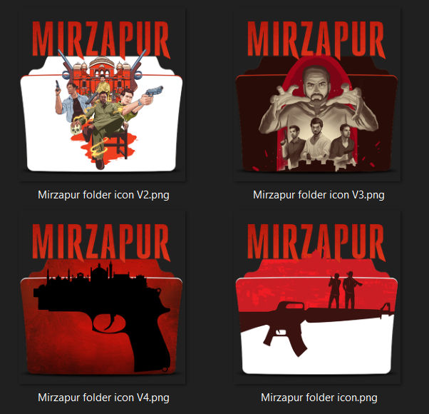 Mirzapur folder icons pack by sithshit on DeviantArt