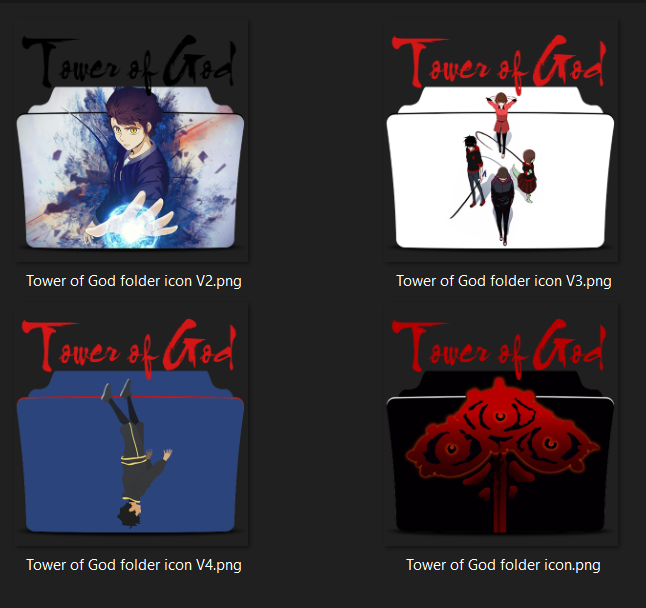 Tower of God folder icons pack by sithshit on DeviantArt