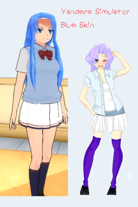 YanSim-Blue Girl Skin by xKyii on DeviantArt