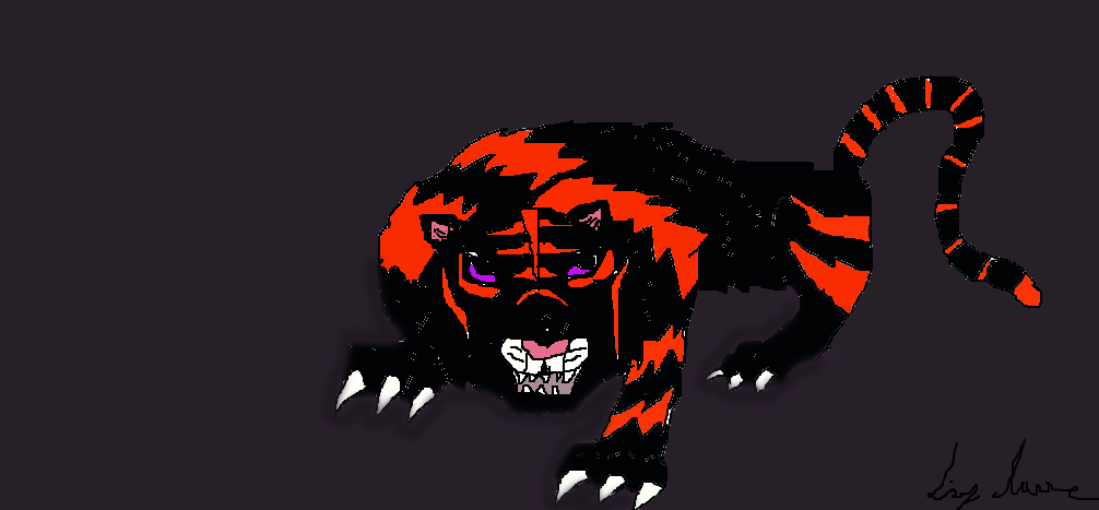 Demon tiger by Linzo123 on DeviantArt