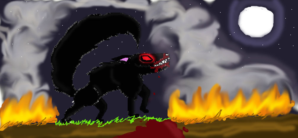 Hell Hound loves fire by Linzo123 on DeviantArt