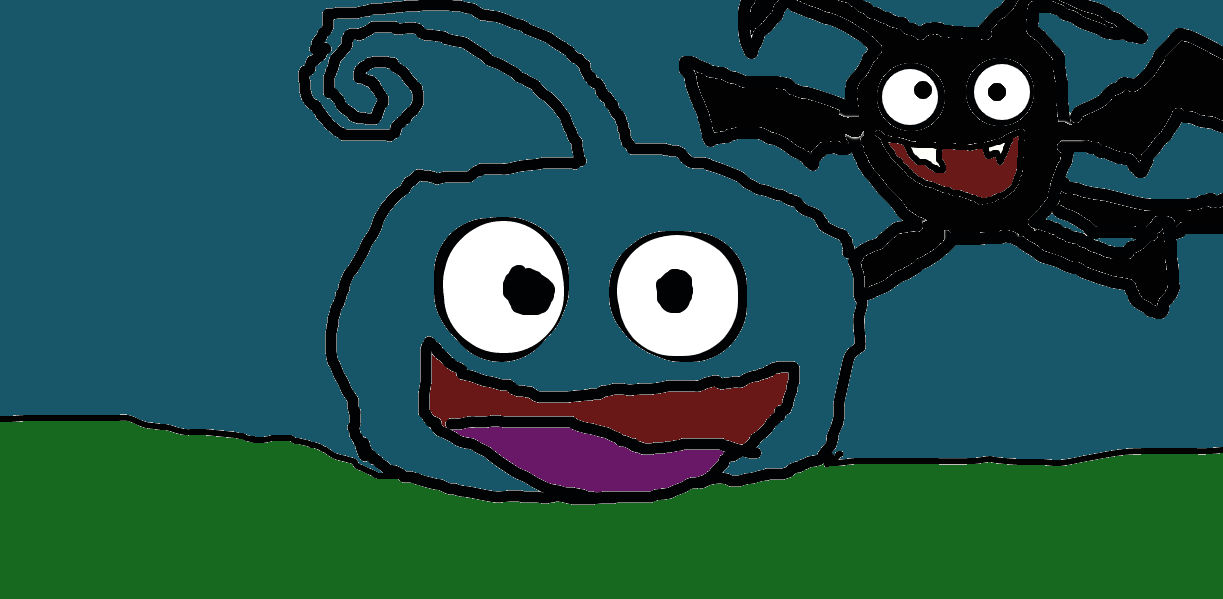 if dragon quest was drawn by tim burton by LANDENLOC on DeviantArt