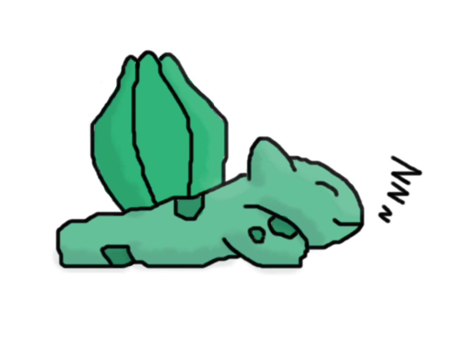 bulbasaur sleeping practice by SamuelEarl666 on DeviantArt