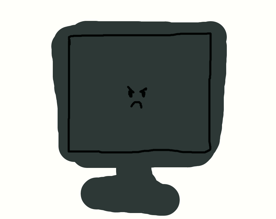 Angry computer by DisBeeCrazy on DeviantArt