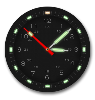 Illuminated Clock for xwidget by Jimking on DeviantArt