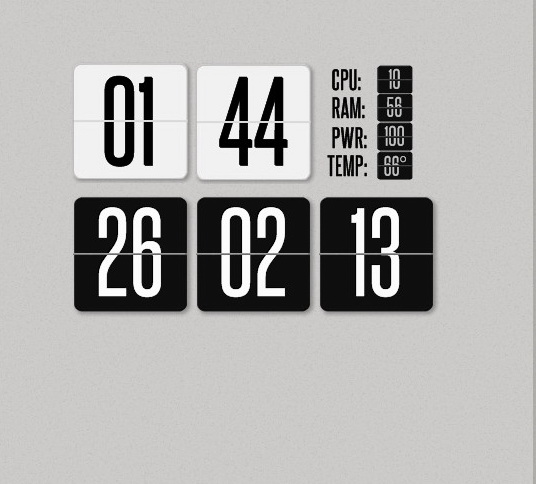 Super Flip Clock for xwidget (FIXED) by Jimking on DeviantArt