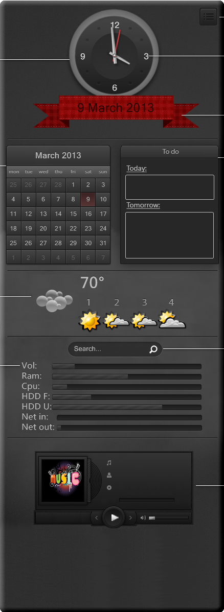 Windows Sidebar Black for xwidget (FIXED) by Jimking on DeviantArt