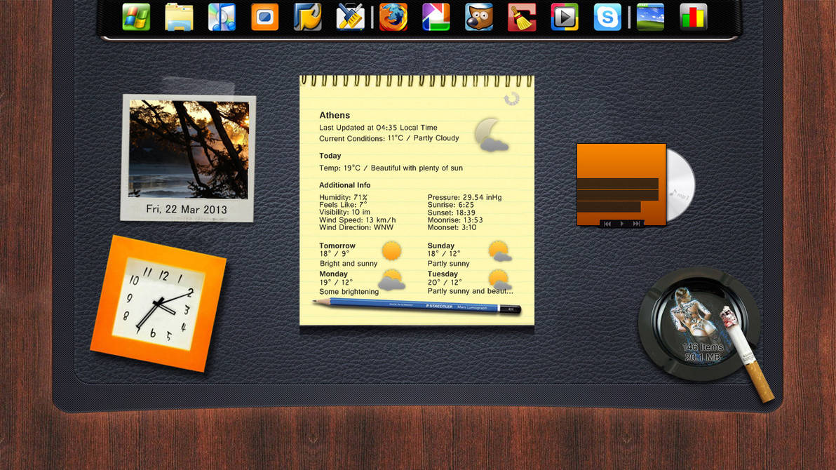 Desk FULL SCREEN Widget for xwidget by Jimking on DeviantArt
