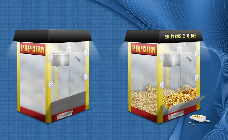 Popcorn Machine Recycle Bin for xwidget by Jimking on DeviantArt