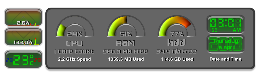 System Meter Widget for xwidget by Jimking on DeviantArt