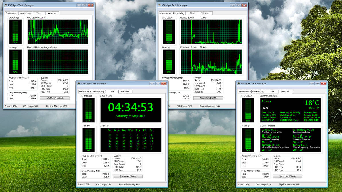 Virtual Windows Task Manager for xidget by Jimking on DeviantArt