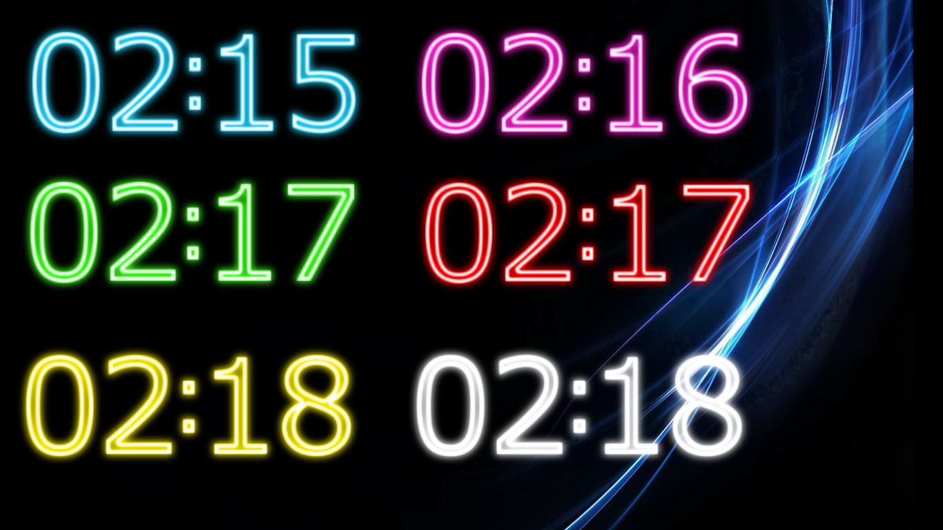 Neon Clocks Pack for xwidget by Jimking on DeviantArt