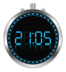 Cyan Metal Timer for xwidget by Jimking on DeviantArt