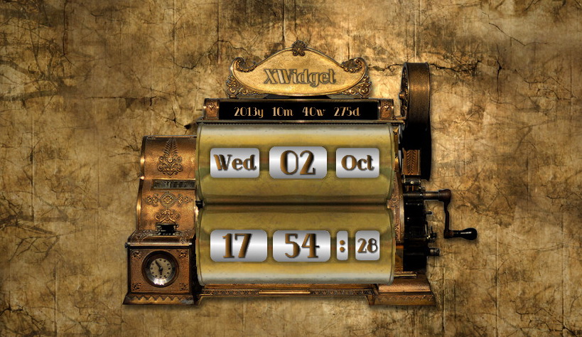 Future Steampunk Calendar for xwidget by Jimking on DeviantArt