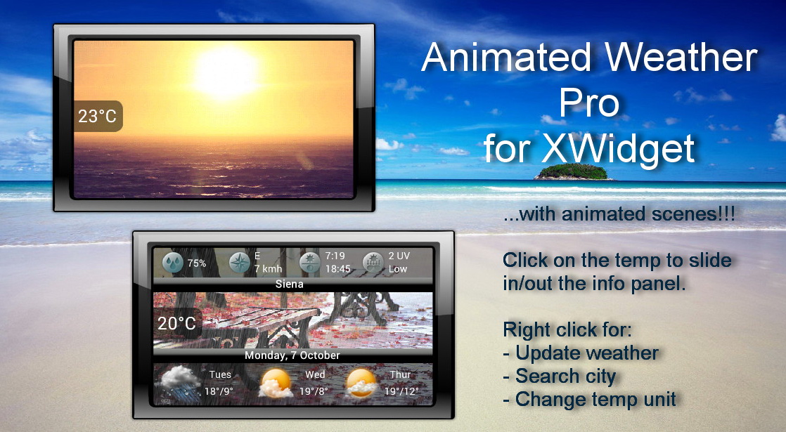 Animated Weather Pro for xwidget by Jimking on DeviantArt