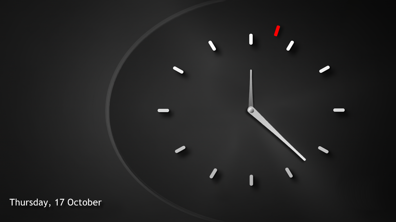 Elegant FULL SCREEN Desktop Clock for xwidget by Jimking on DeviantArt