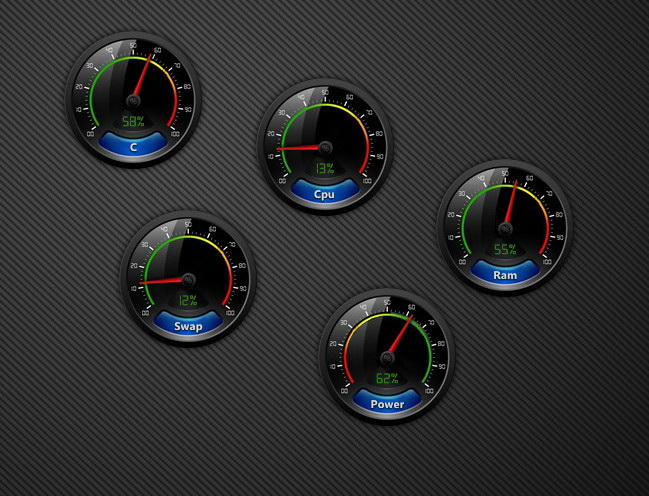 Glossy Gauge Mini Widgets Pack 2 for xwidget by Jimking on DeviantArt