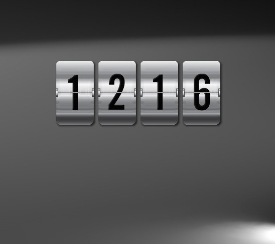 Metallic Flip Clock HQ for xwidget by Jimking on DeviantArt