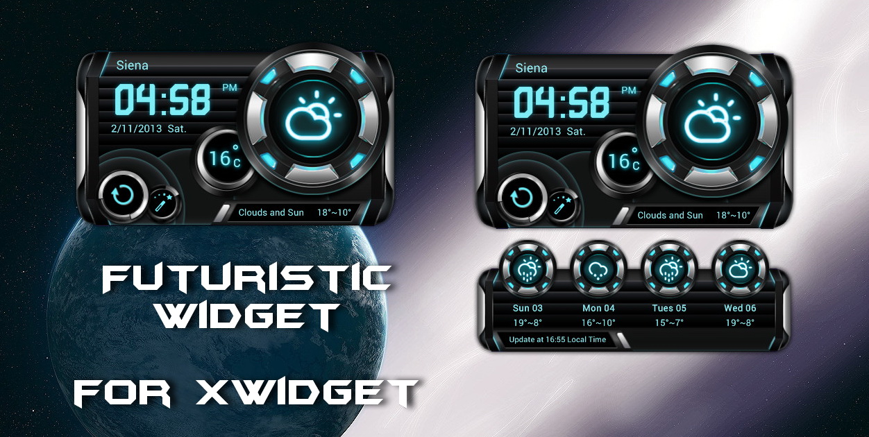 Futuristic Widget HQ for xwidget by Jimking on DeviantArt