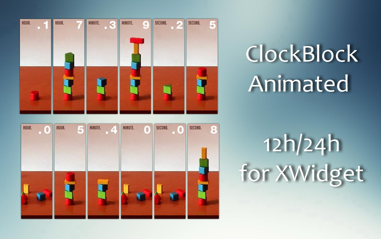 ClockBlock Animated for xwidget by Jimking on DeviantArt
