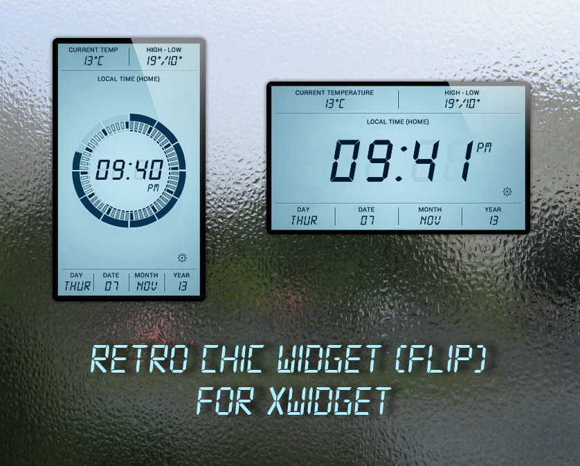 Retro Chic Widget (flip) for xwidget by Jimking on DeviantArt