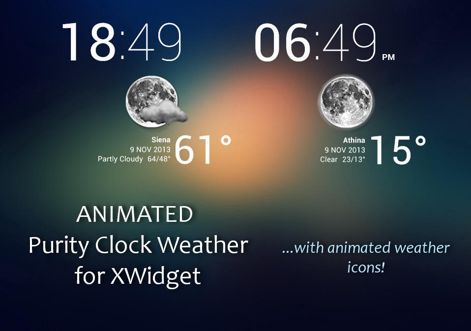 ANIMATED Purity Clock Weather for xwidget by Jimking on DeviantArt