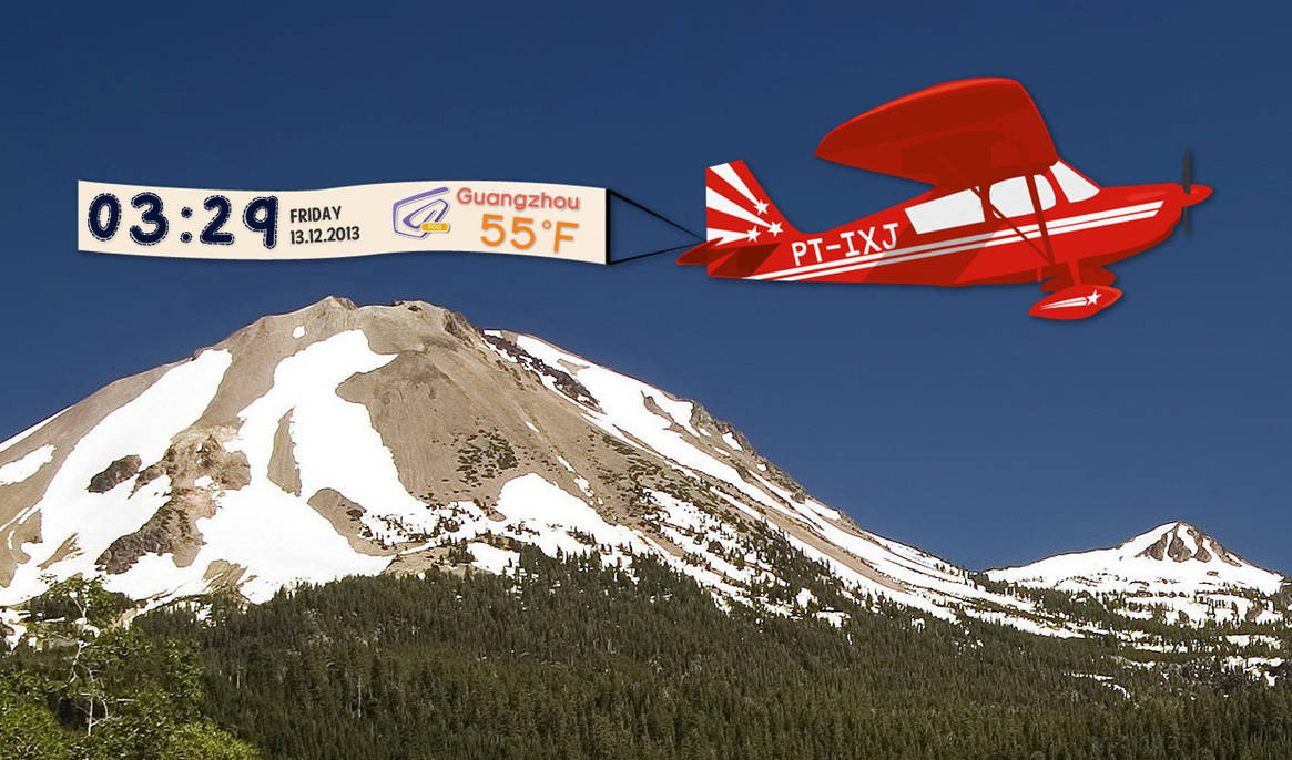 Airplane Banner (animated) for xwidget by Jimking on DeviantArt