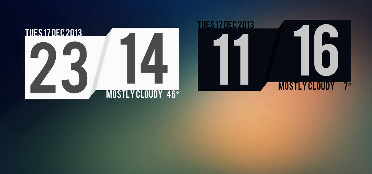 Shift Clock for xwidget by Jimking on DeviantArt