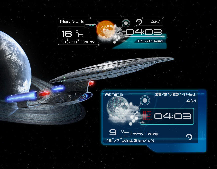 New Star Trek Widget for xwidget by Jimking on DeviantArt