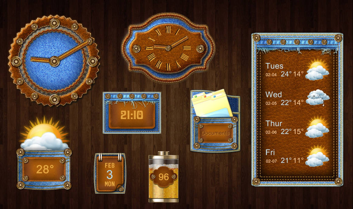 Jeans Widgets Pack for xwidget by Jimking on DeviantArt