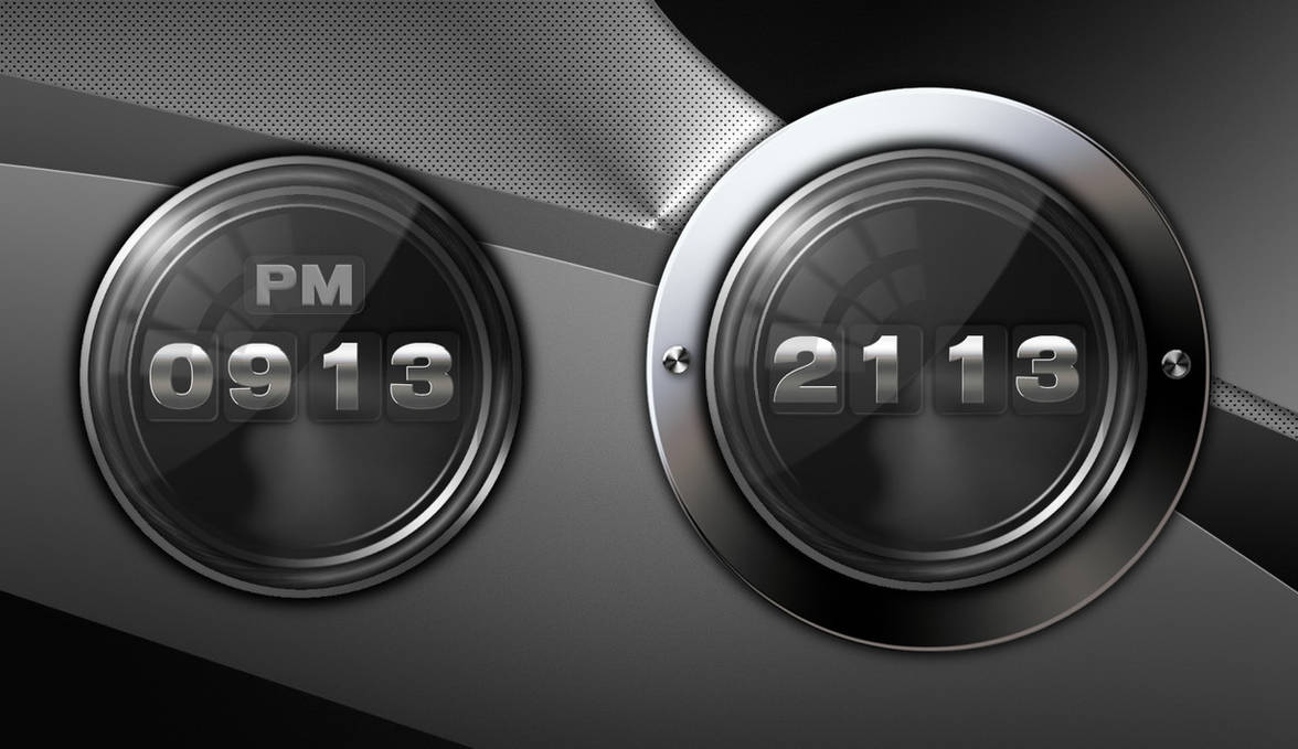 HD Black Clock for xwidget by Jimking on DeviantArt